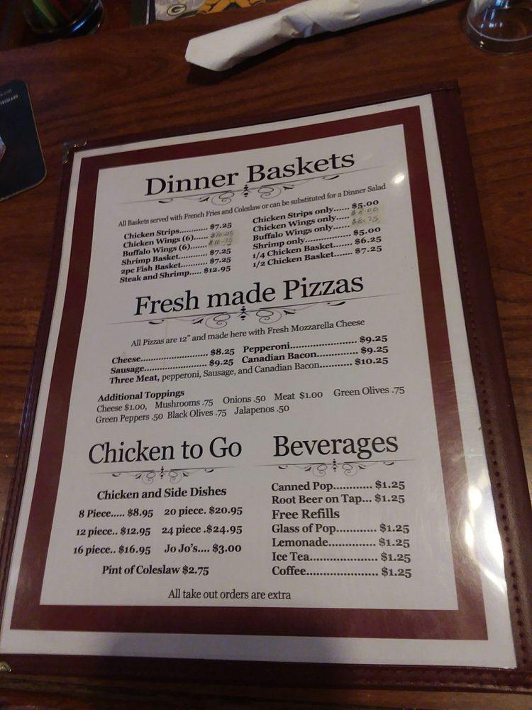 Menu at Kate's Bar, Barron