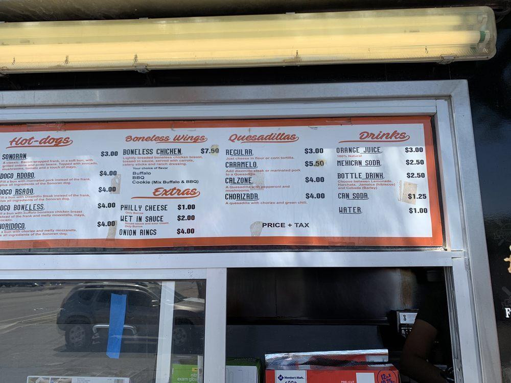 Menu at Percheron Mexican Grill restaurant, Tucson, S 12th Ave