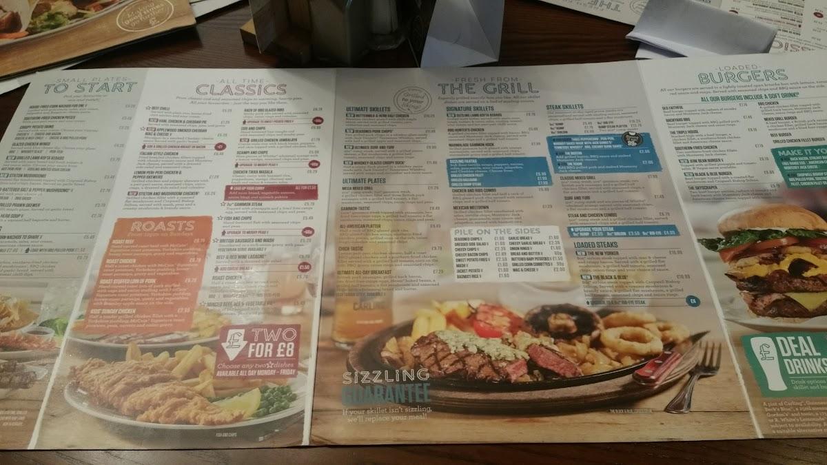 Menu at The Stag And Three Horseshoes pub & bar, Birmingham