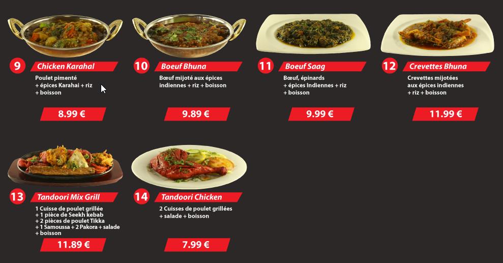 Menu at Chicken food restaurant, Marseille