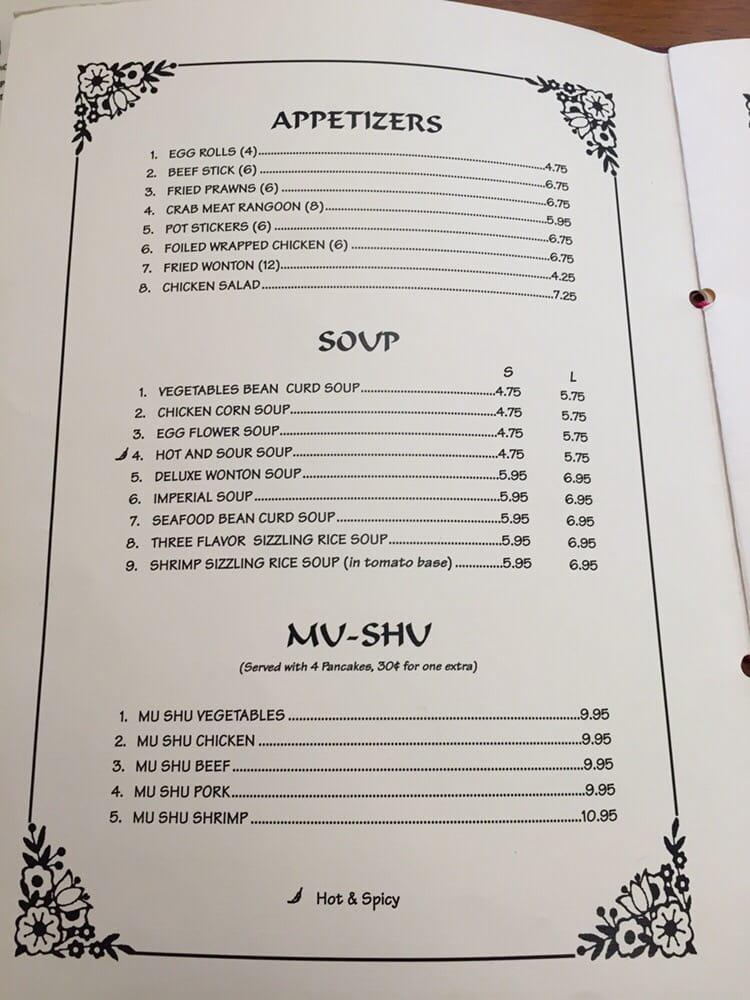 Menu at Happy Café cafe, Hollister