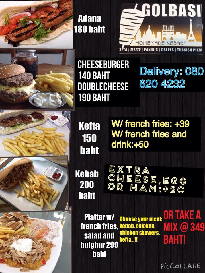 Carta de comida rápida Golbasi Phuket, Patong