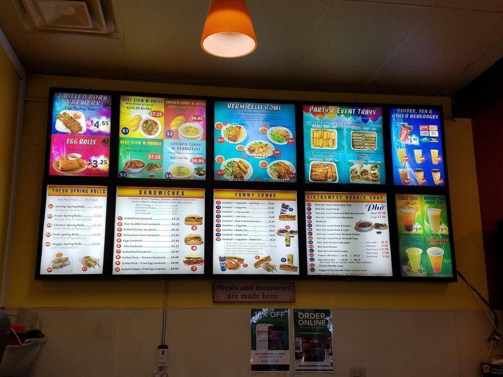 Menu at Yummy Deli restaurant, Everett