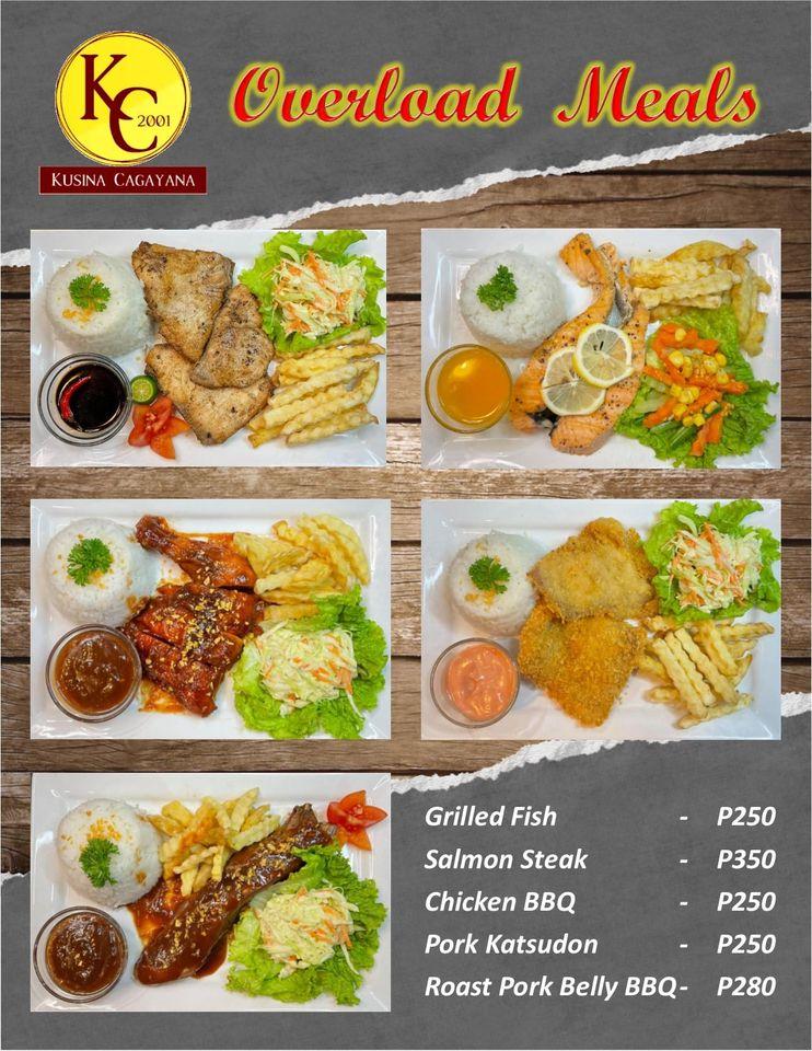 Carta del restaurante Kusina Cagayana, Tuguegarao, JPVQ+CWQ