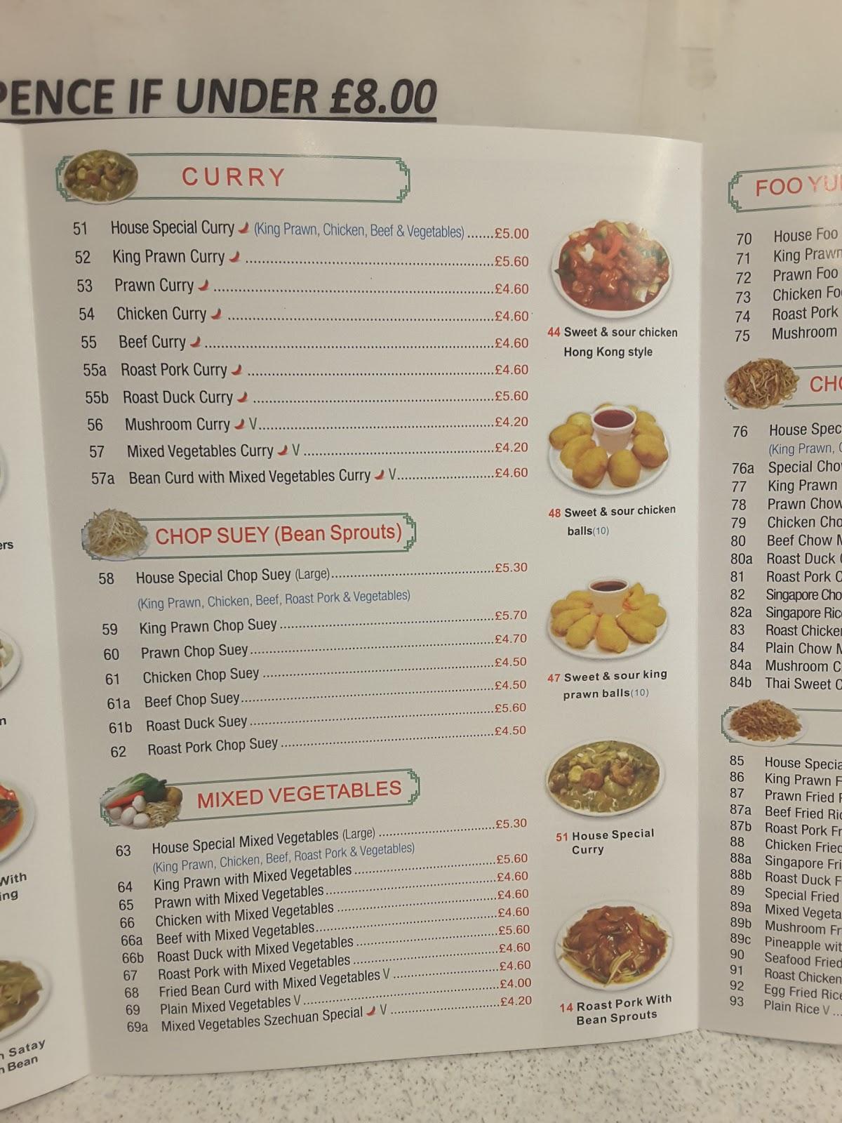 Menu at Maido House fast food, Cambridge