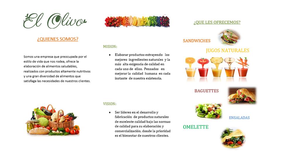 Menu at El Olivo restaurant, Santa Cruz de Rosales, Vistas del Reliz