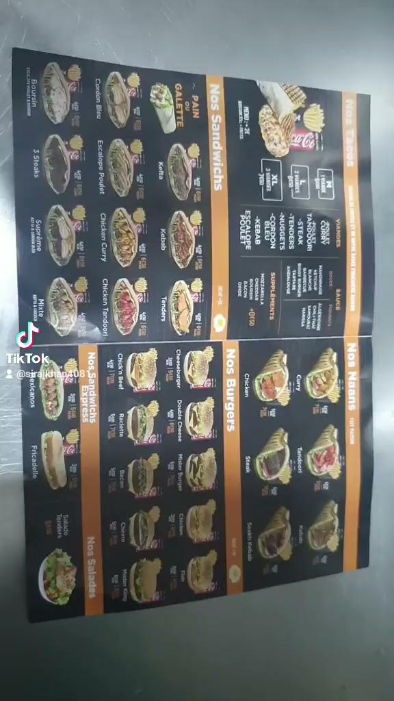 Menu au MISTER COOK TOURCOING restaurant, Tourcoing