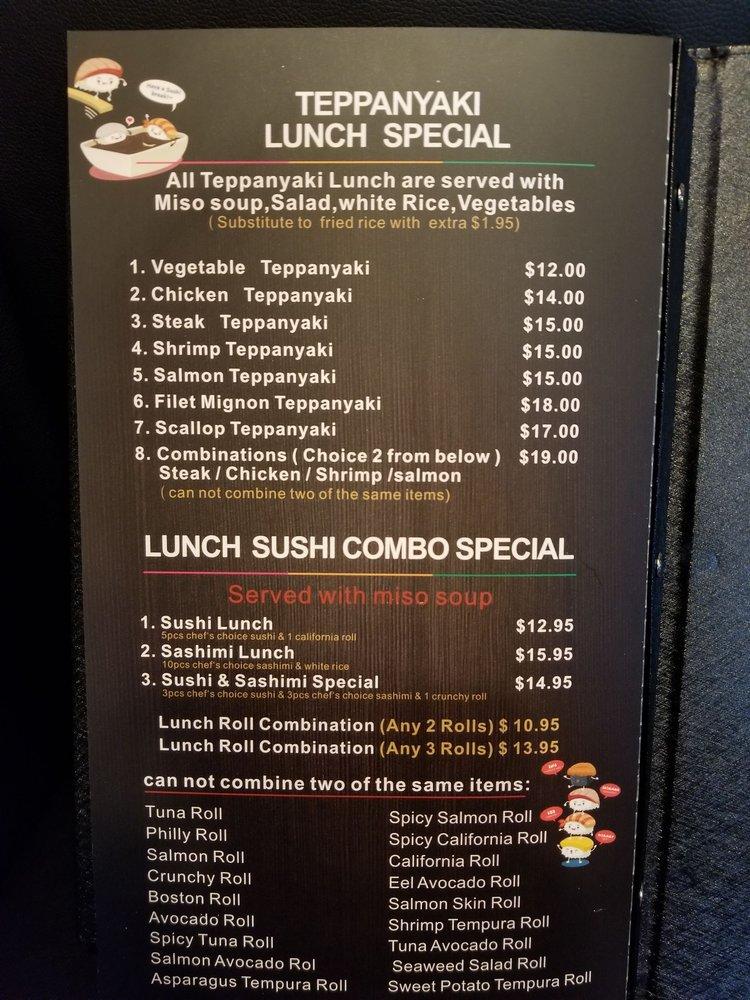 Menu at Kizuna Sushi Bar & Grill, Kaneohe