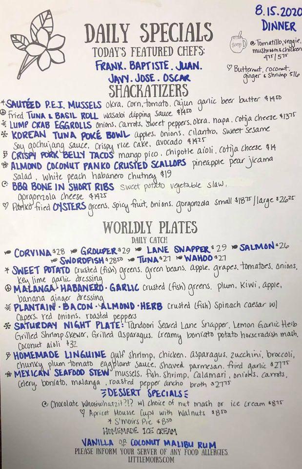 Menu at Maxi's Lineup pub & bar, Jupiter, 103 S US Highway 1 Ste D3