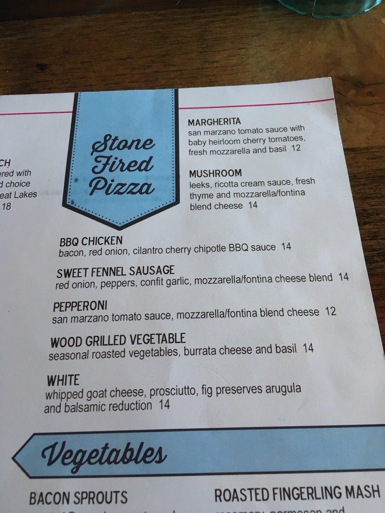 Menu at West End Tavern pub & bar, Traverse City, S W Bay Shore Dr