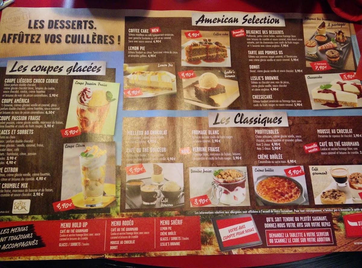 Carta del restaurante Buffalo Grill Villeneuve-d'Ascq, Villeneuve-d'Ascq