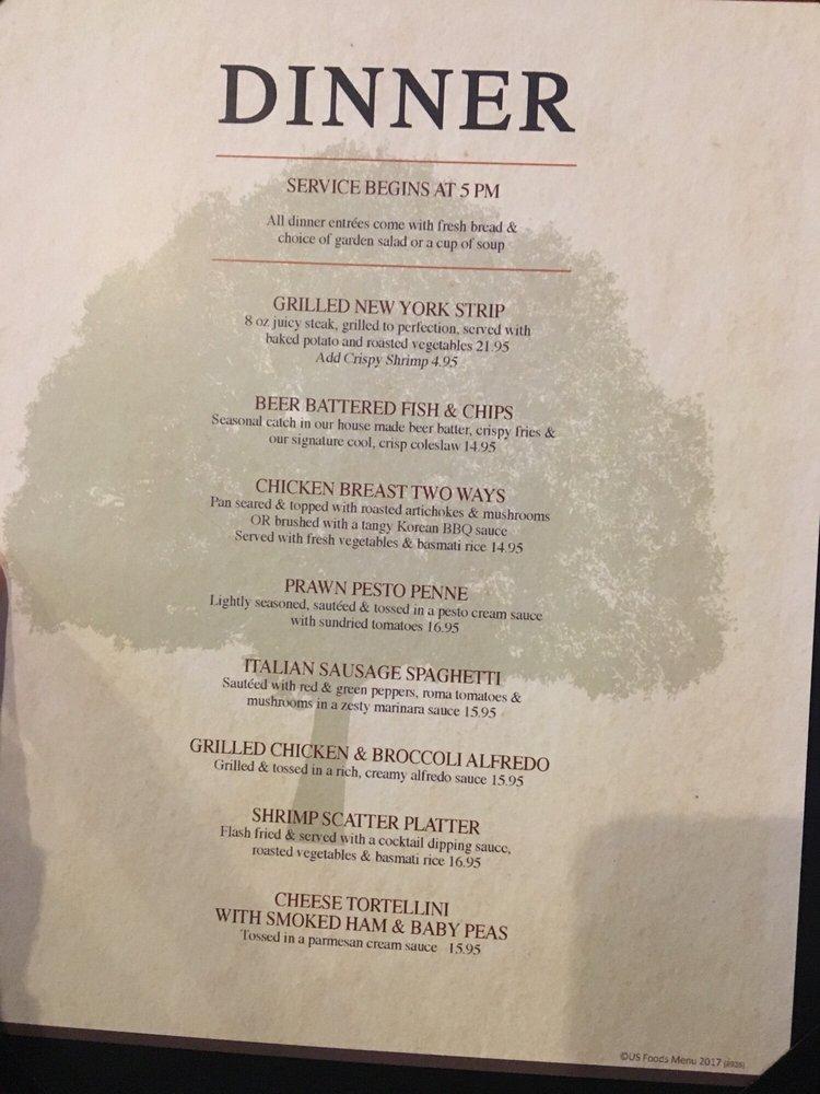 Menu at The Greenery Restaurant & Sports Bar, Walnut Creek