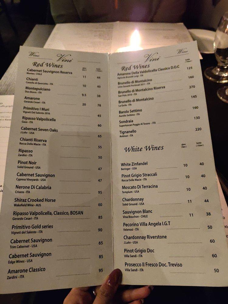 Menu at Tigo Trattoria Woodbridge restaurant, Vaughan