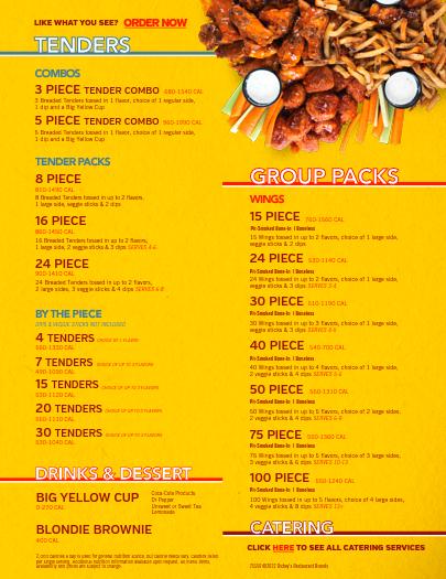 Menu at Wing Boss restaurant, Yucaipa
