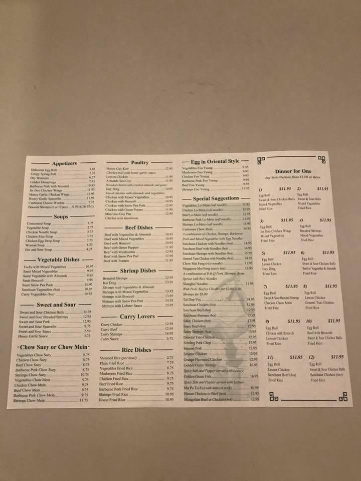 Menu at Great Wall Restaurant of Morriston Guelph ON, Guelph