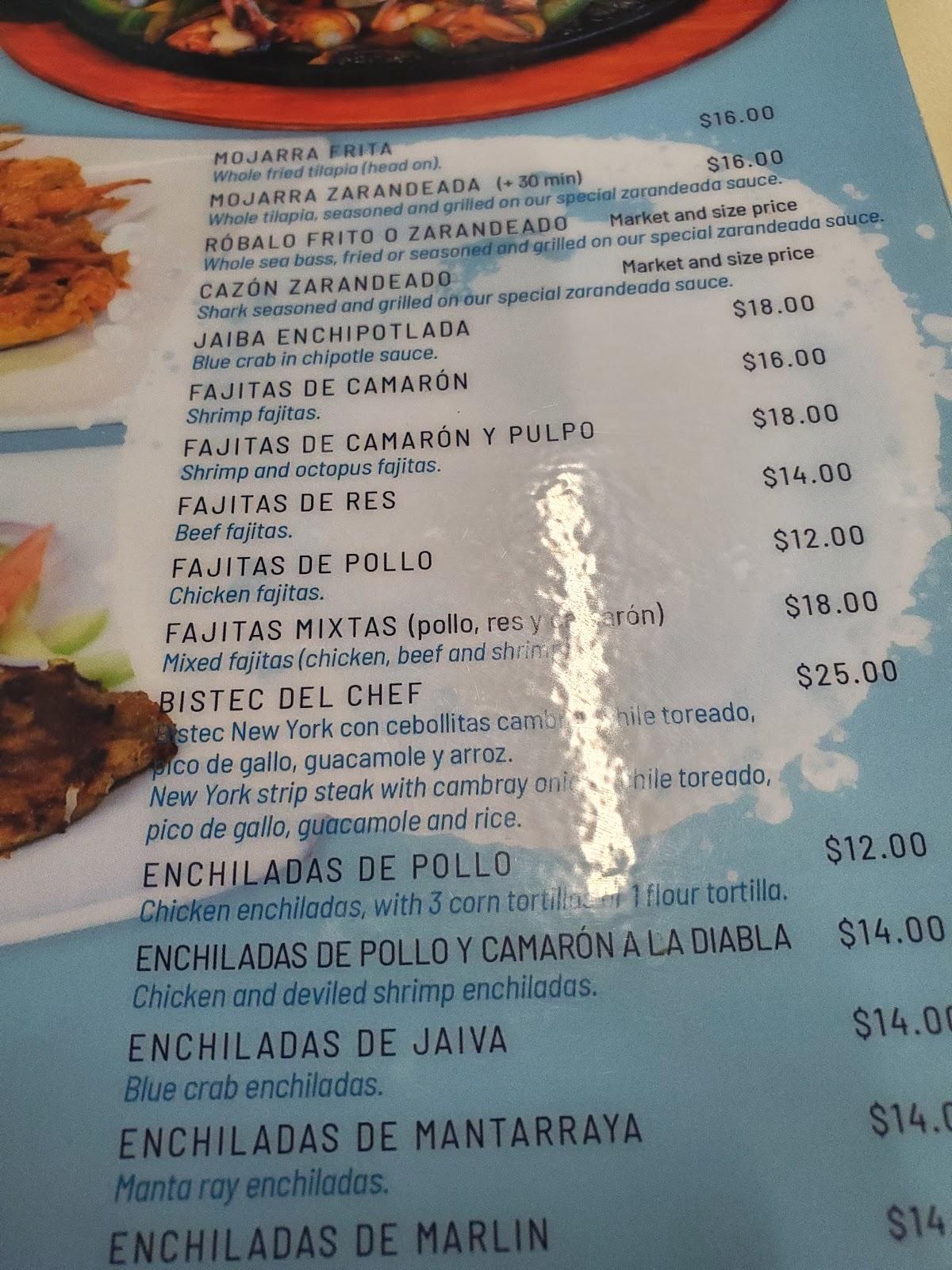 Menu at Isla del Mar South restaurant, Omaha, S 36th St