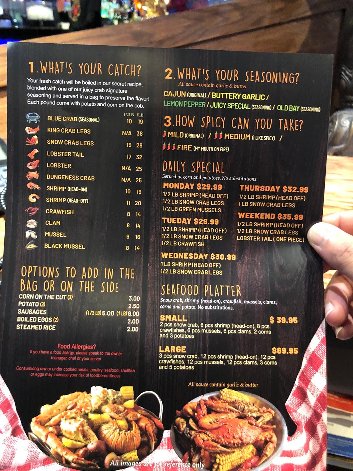 Menu at Asian Cajun & Sushi restaurant, Middletown, 220 Main St