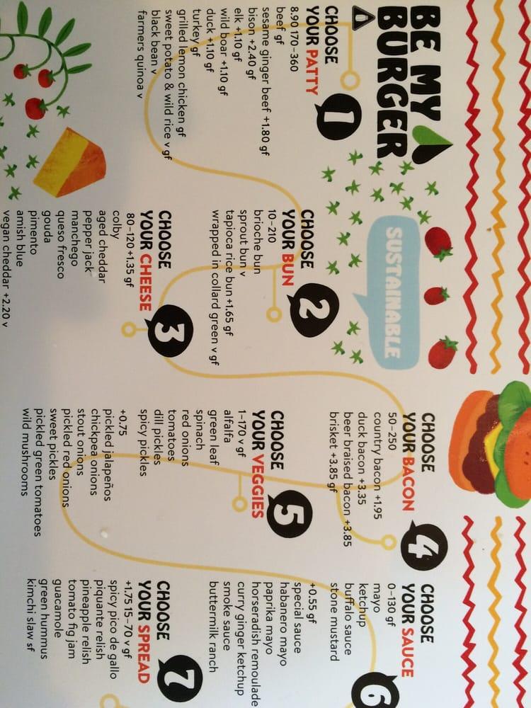Menu at Bareburger, Stamford