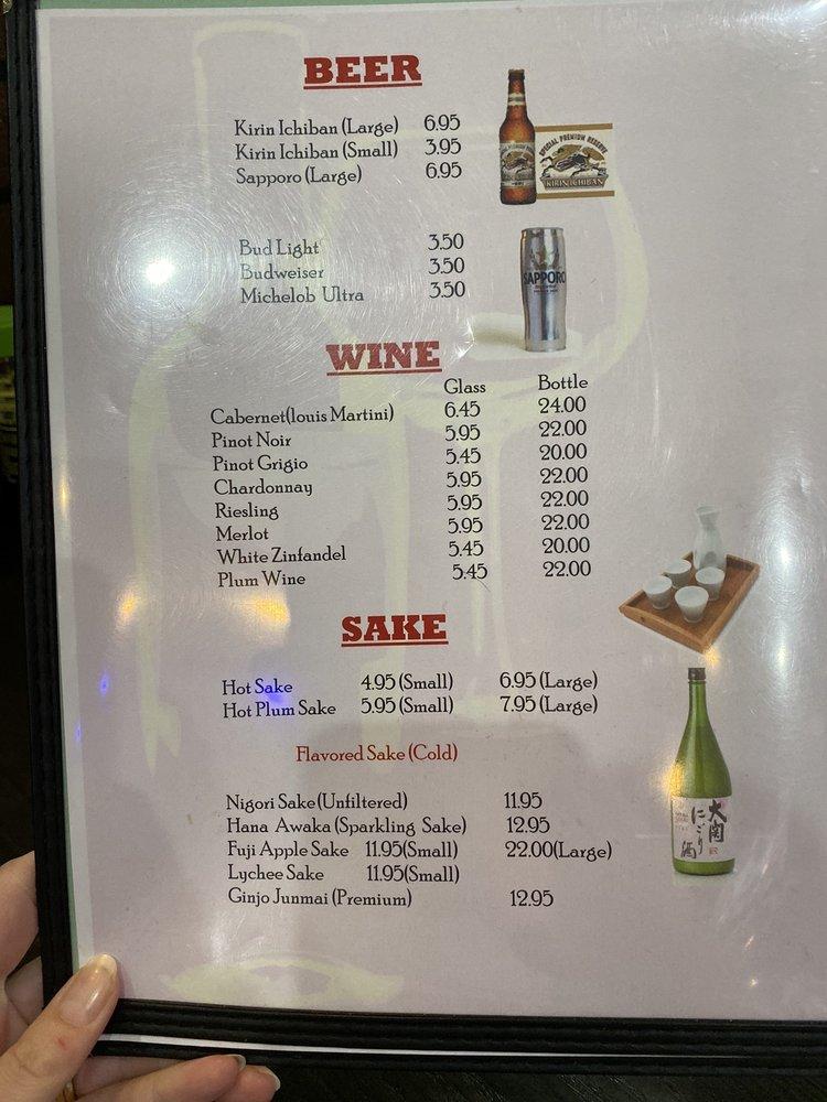Menu at OMG Sushi restaurant, Newport News