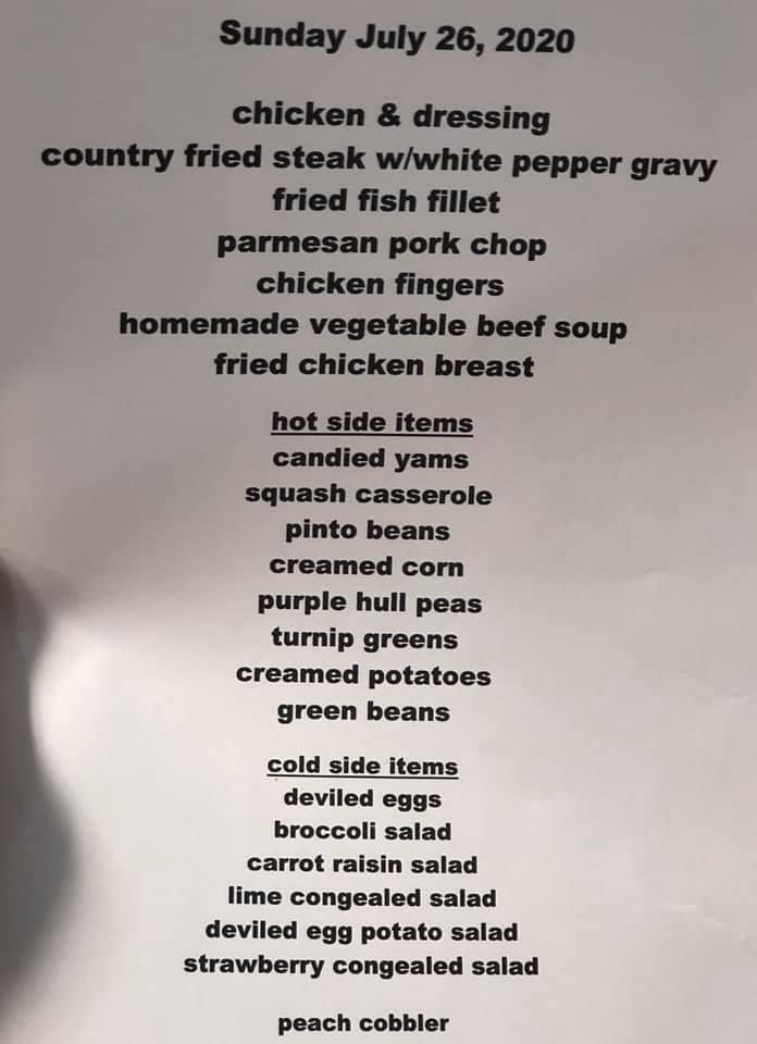 Menu at Victoria's Restaurant, Bakery, and Boutique, Jasper