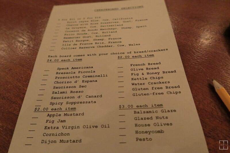 Menu at Bacchus Bar and Bistro, Irvine