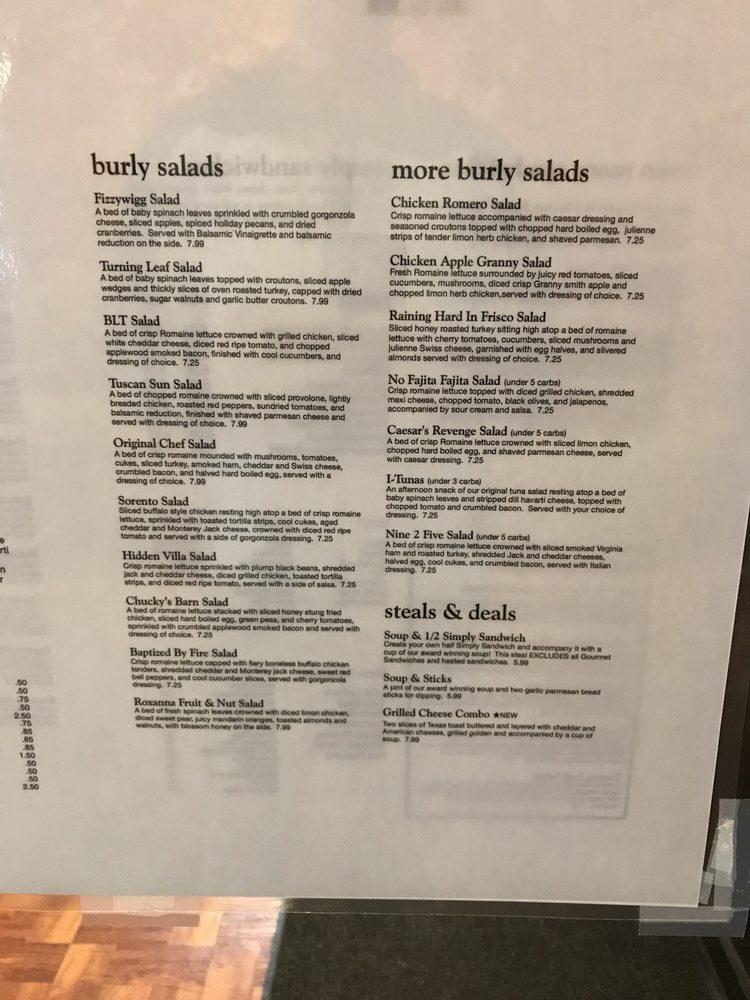 Menu at Cornerstone Cafe, Springfield