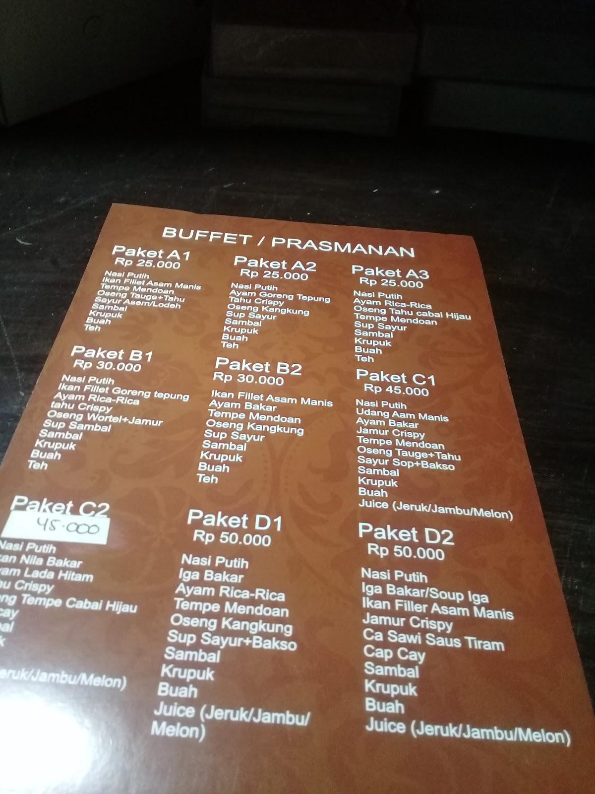 Menu at Destiny Resto restaurant, Tamanmartani