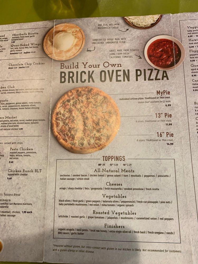 Menu at Flippers Pizzeria, Wildwood, Traverse Trl
