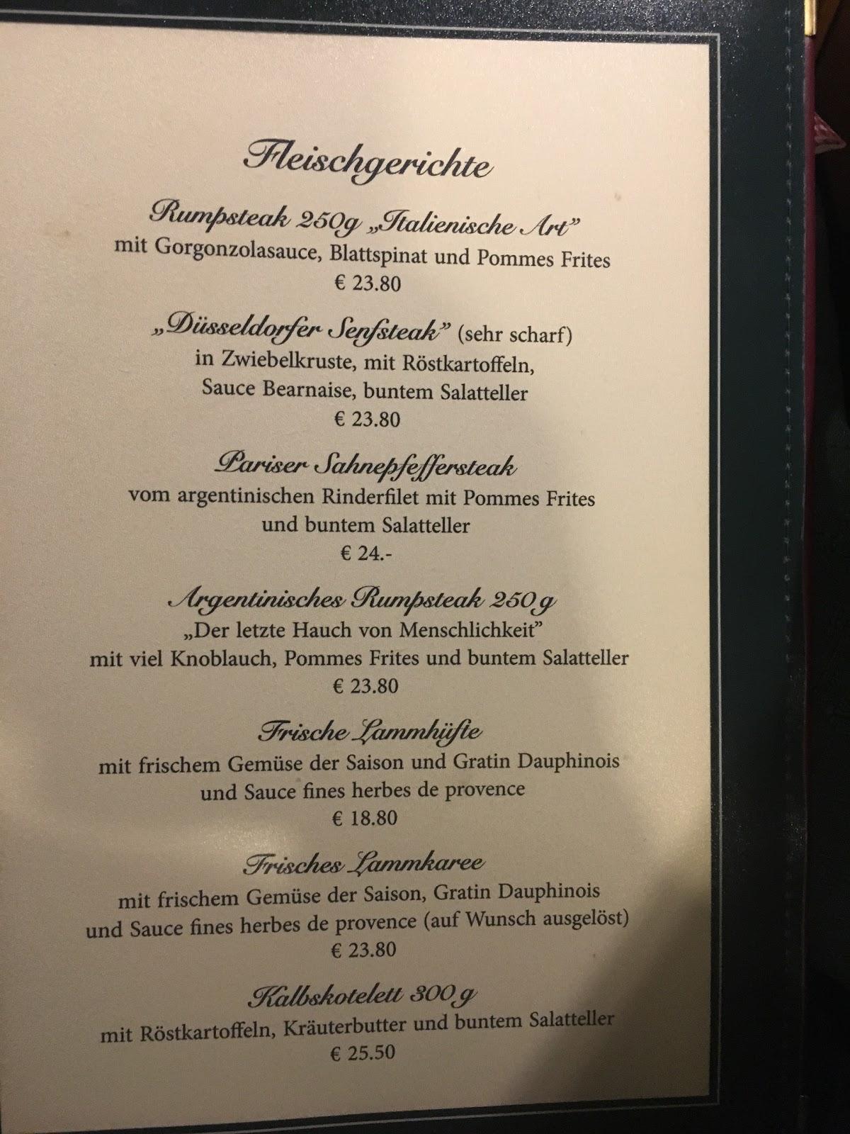 Speisekarte von Alt Westerholt restaurant, Herten, Schloßstraße 3