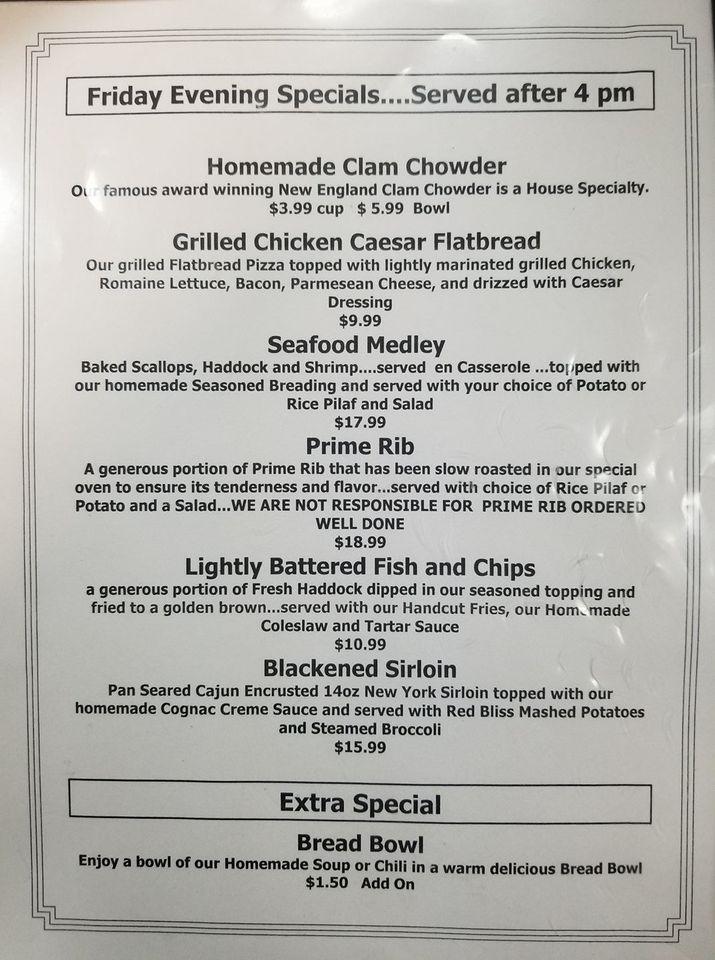 Menu at The Other Place Pub, Boylston