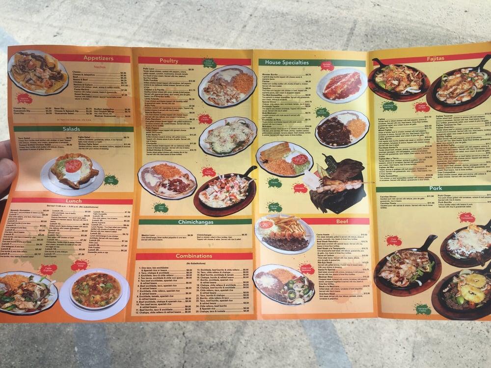 Menu at Santa Fé Mexican Grill restaurant, Largo, 800 Clearwater Largo Rd
