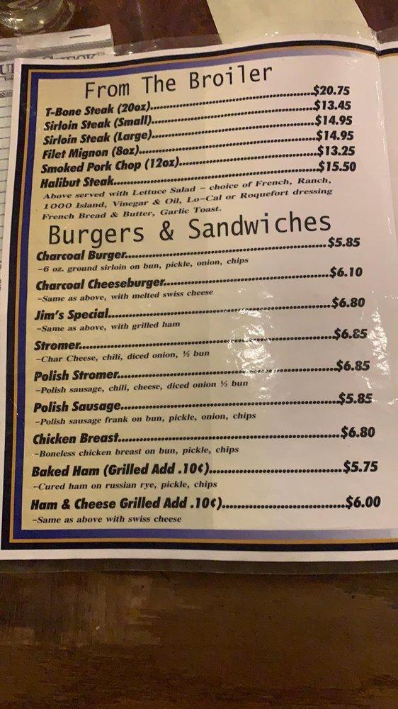 Menu at Barrel Bar, Hastings