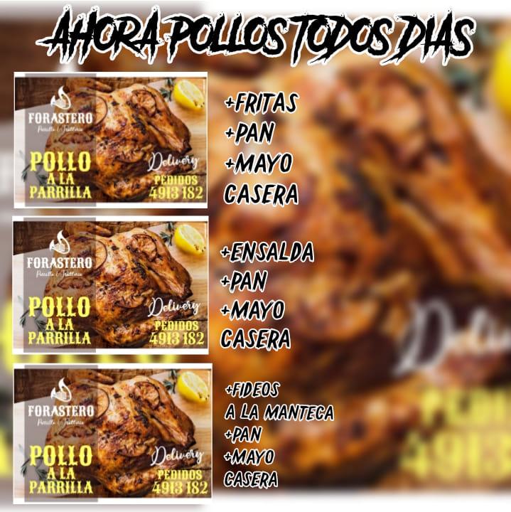 Menu at FORASTERO PARRILLA RESTAURANTE, Catriel