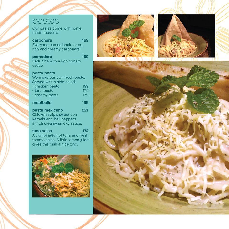 Menu at SUNZI CAFE, Tacloban City
