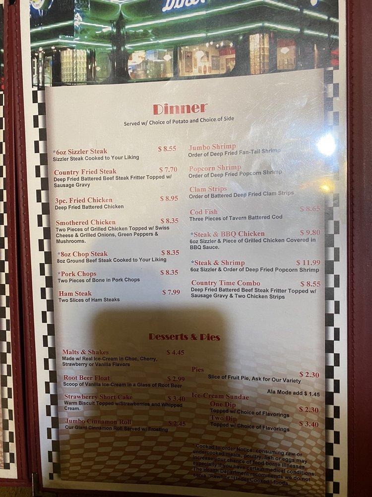 Menu at Speeds Coffee Shop cafe, Battle Creek