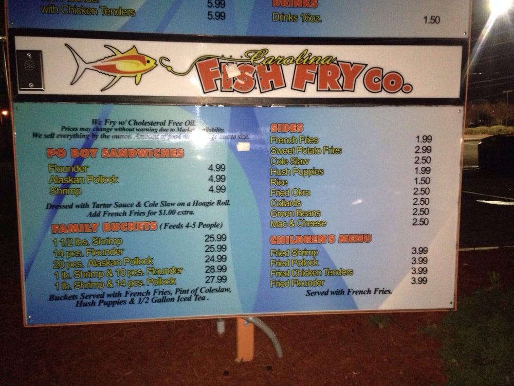Menu at Morgans' Seafood restaurant, Wilmington