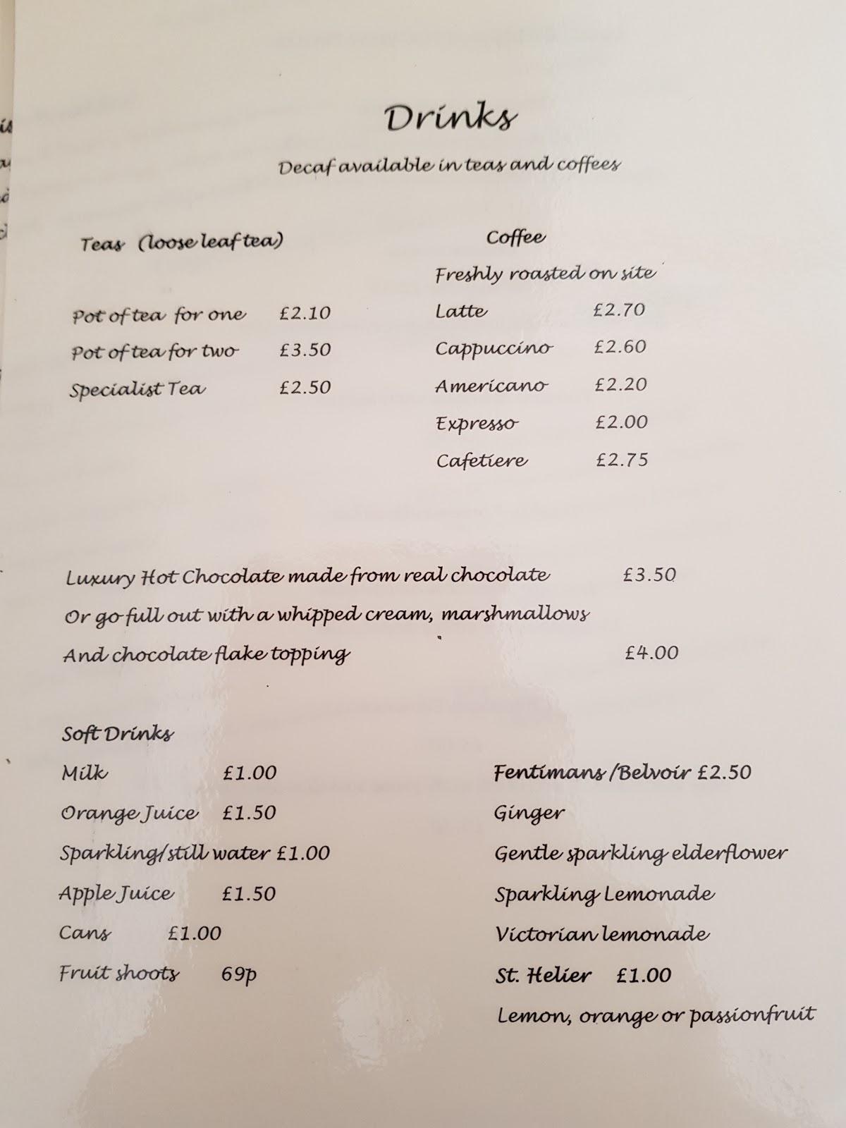 Menu at The Milking Parlour Tea Rooms cafe, Wilbarston