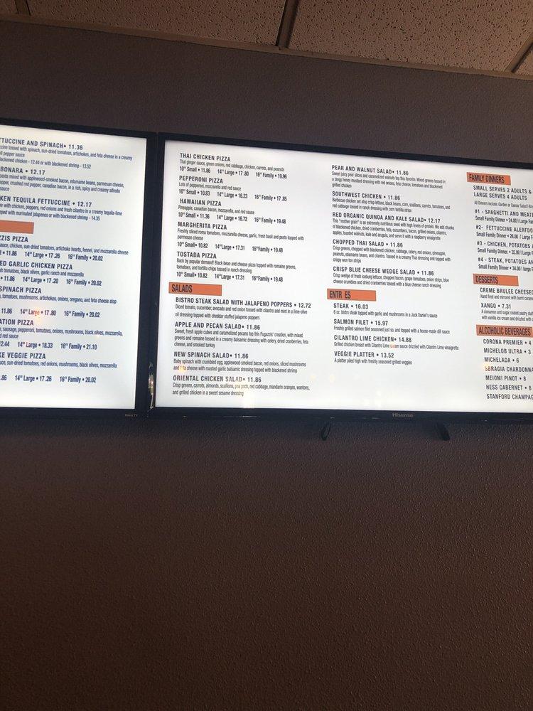 Menu at Fugazzis on the Go restaurant, Visalia, W Cypress Ave #8338
