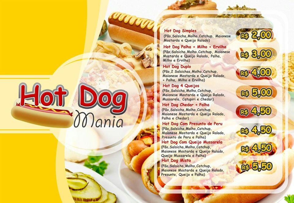 Menu em Hot Dog Mania pub & Bar, Salvador