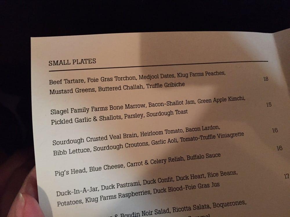 Menu at Longman & Eagle pub & bar, Chicago