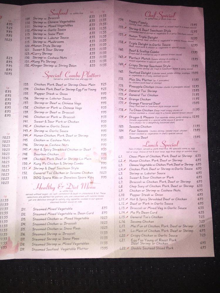 Menu at Wok to Go restaurant, Bel Air
