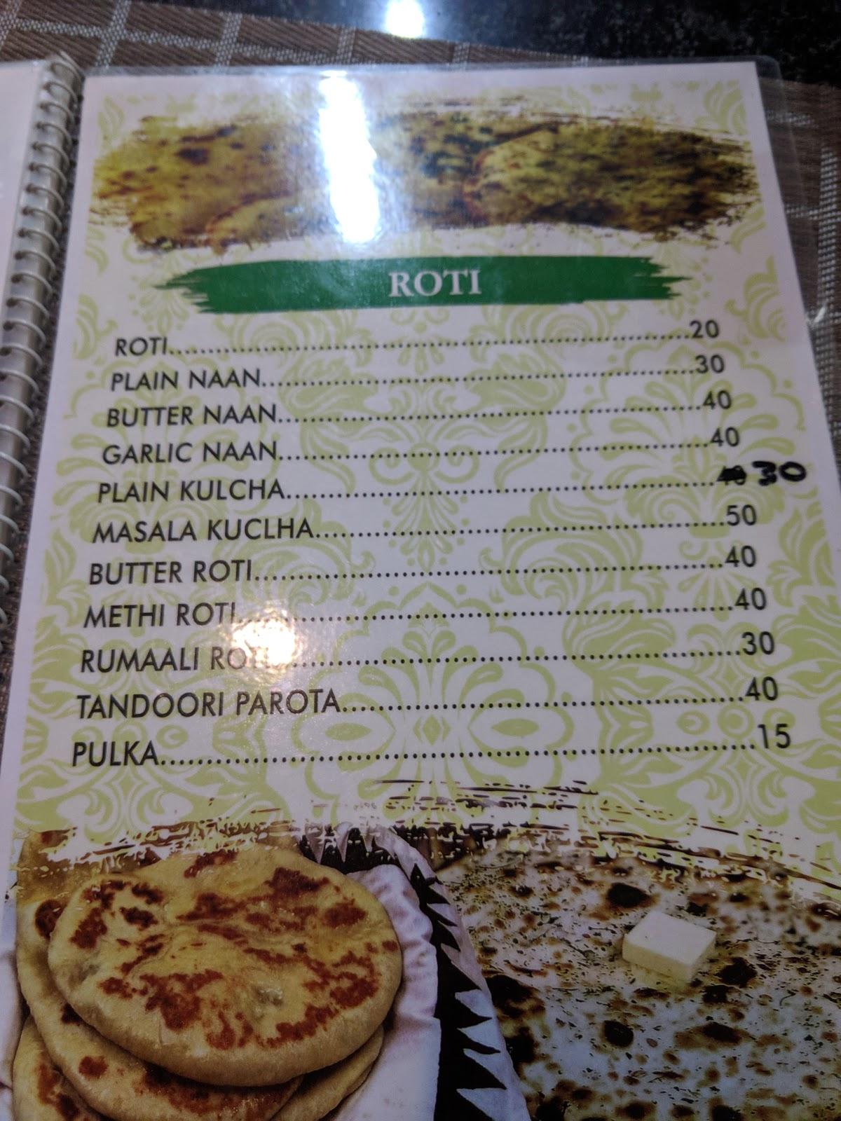 Menu at HOTEL VIVERA GRAND, Sindhanur