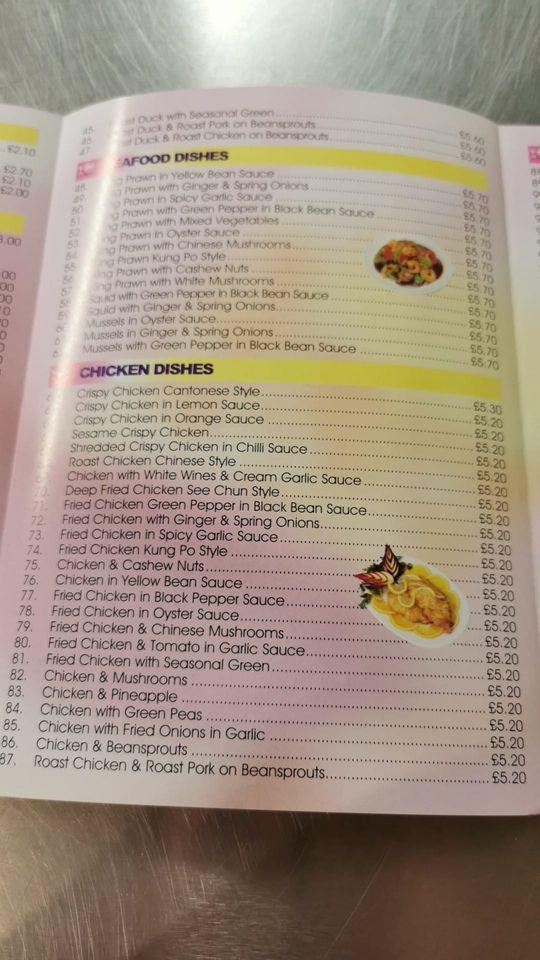 Menu at Opalden restaurant, Aberkenfig