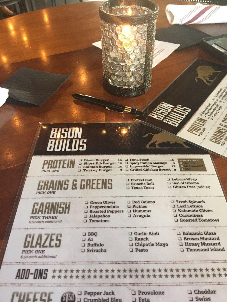 Menu at The Hangry Bison pub & bar, Winter Park