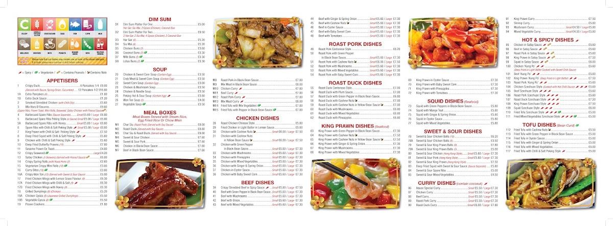 Menu at Peter's Kitchen, Barnet