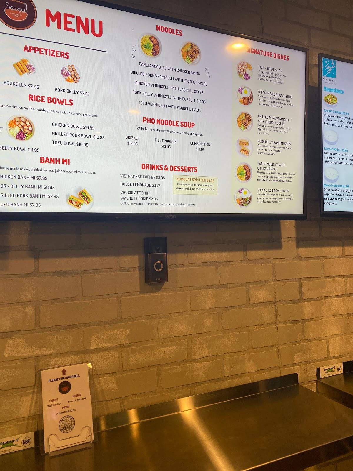 Menu at Smart Kitchens restaurant, Irvine