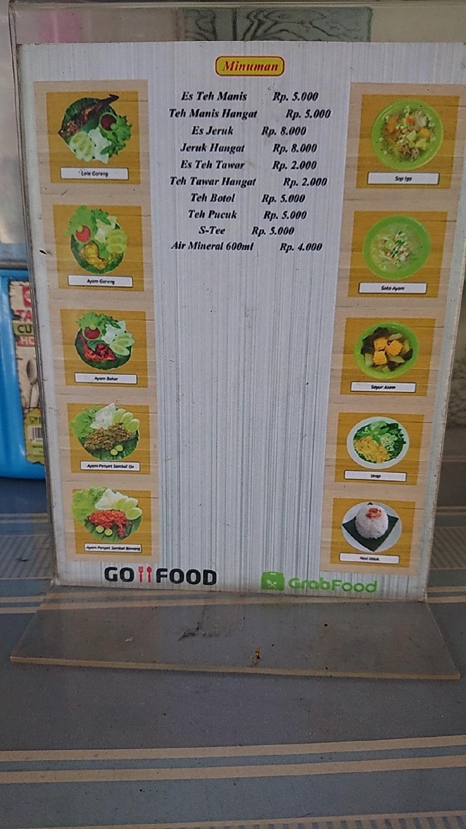 Carta del restaurante Pecel Lele Mas Her, Depok