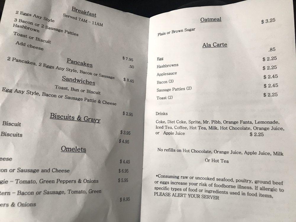 Menu at Crossroads 30/301 Restaurant, USA
