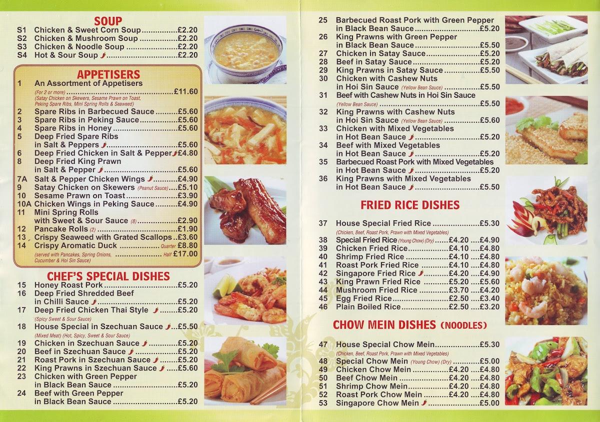 Menu at Golden Well fast food, Henlow