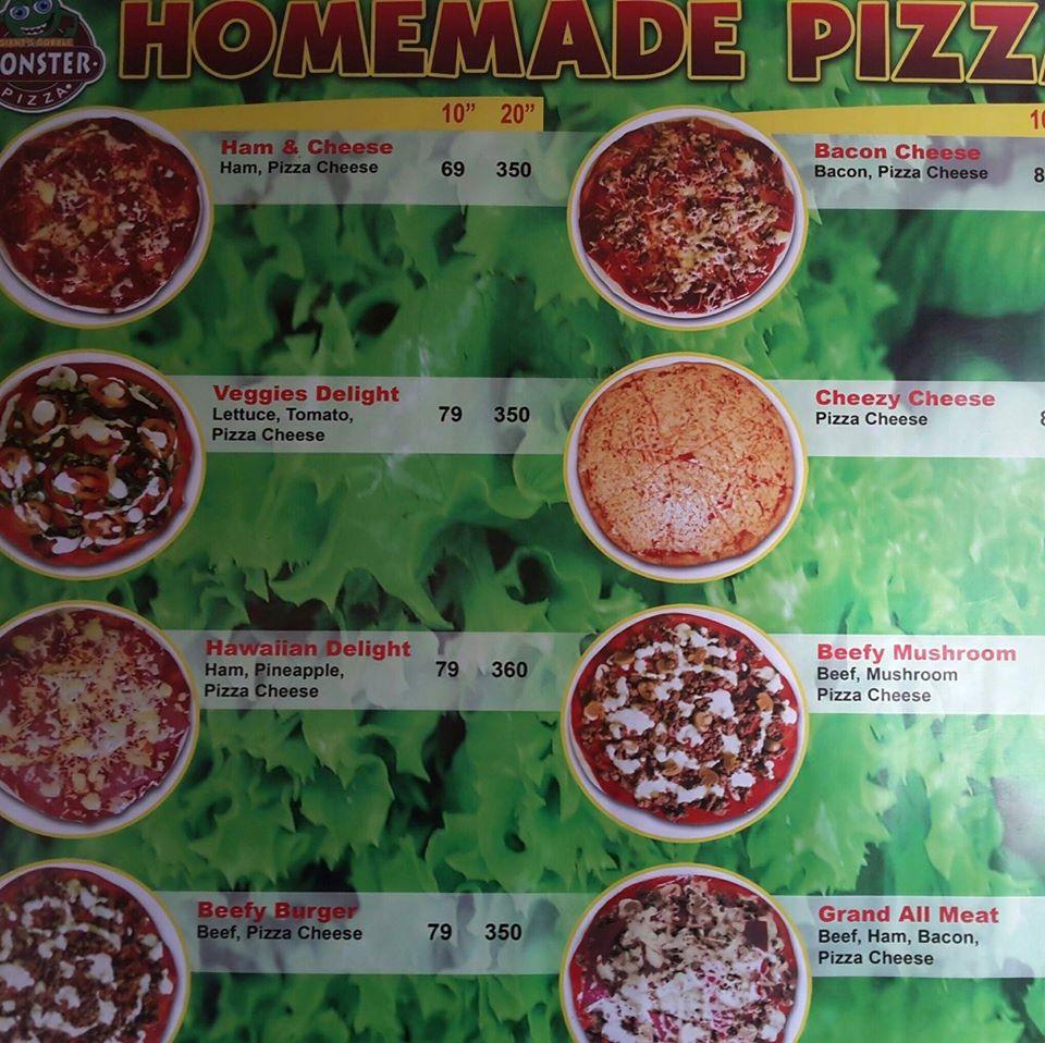 Menu at GIANT Gobbles Monster PIZZA pizzeria, Santa Rosa